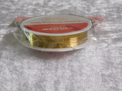 Beading Wire 26 Gauge Gold 30m | Thread 'n' Butter Cake Decorating Supplies